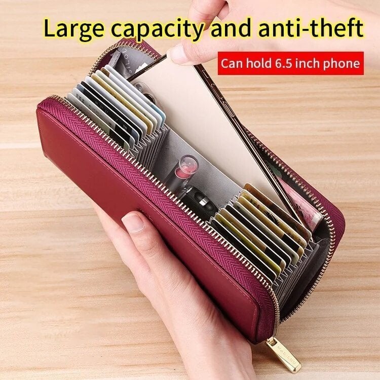 Unisex Anti-Credit Card Fraud Multi-compartment Wallet-Buy 2 Free Shipping