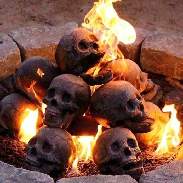💀Halloween Sale - Terrifying Human Skull Decor