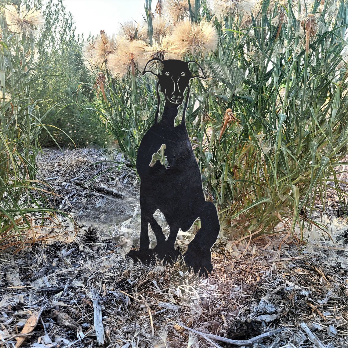 Whippet Metal Silhouette