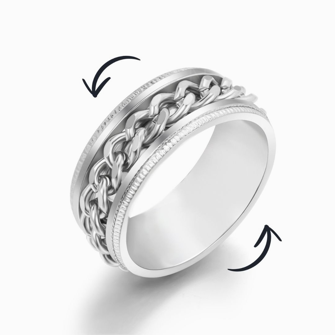 🔥 Last Day Promotion 49% OFF 🔥TO MY SON-Rotatable Chain Spinner Ring
