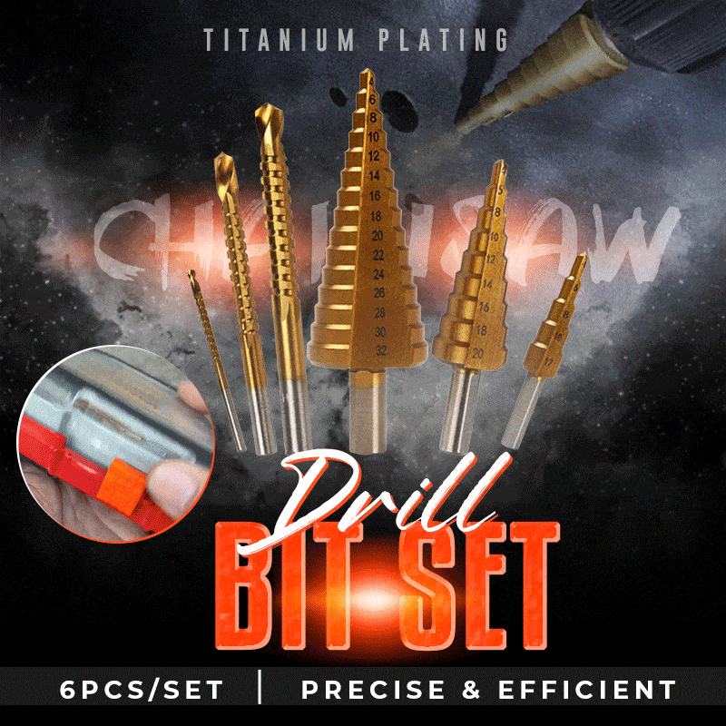  HotSale Titanium Plating Drill Bit Set 6pcs Getsomebest