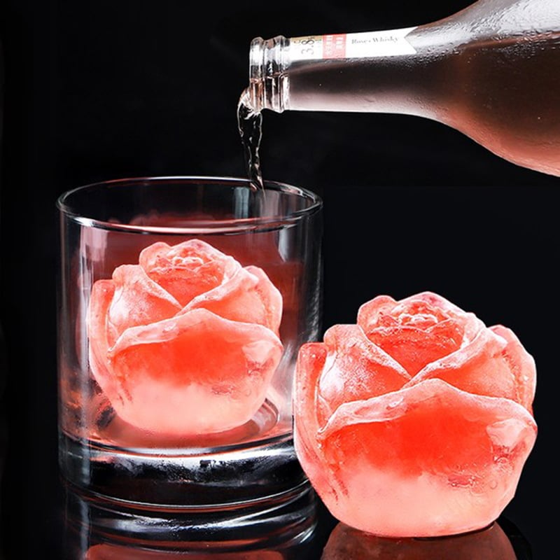 (🔥Factory Outlet Sale - 49% OFF) 3D Rose Shape Ice Cube Mold🌹Party ...