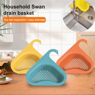 🔥Last Day Save 70% 0FF - Kitchen Sink Drain Basket Swan Drain Rack