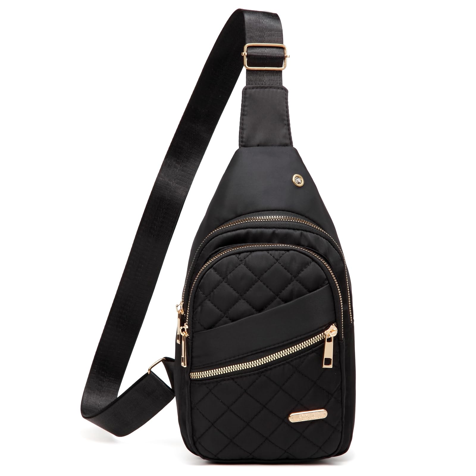 Solid Color Quilted Fanny Pack