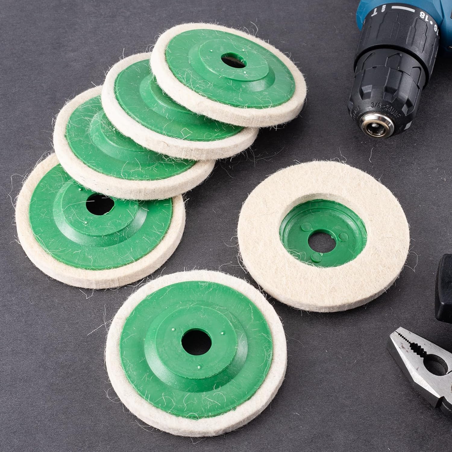 Wool Felt Polishing Wheel Disc GrindShine Pro Pad - Ultimate Polishing ...