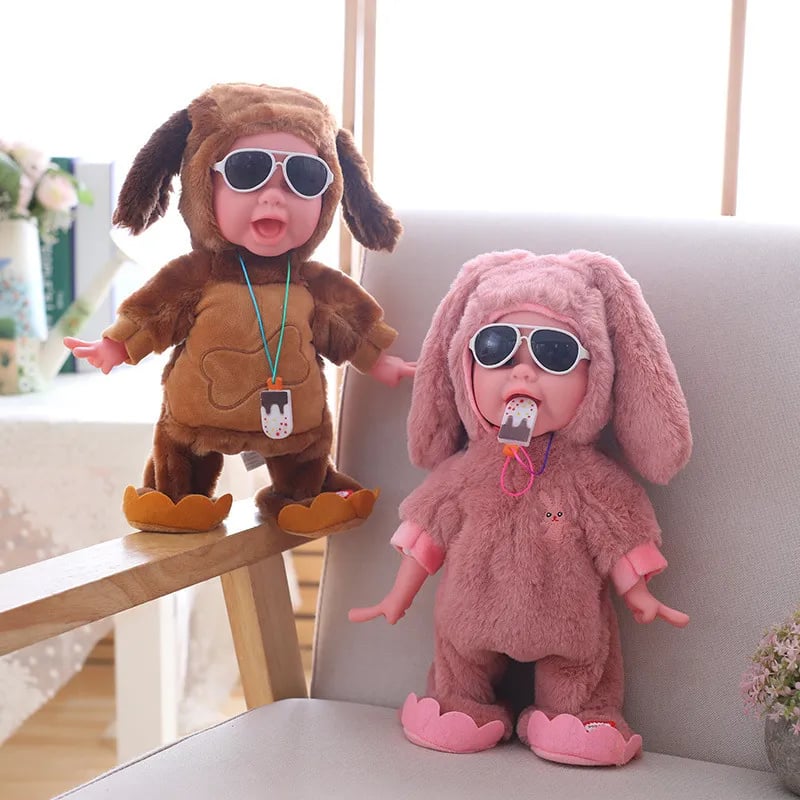 Singing Dancing Crying and Laughing Ice Cream Plush Baby Doll